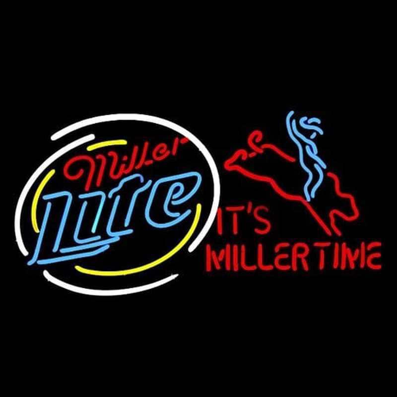 Miller Lite Bullrider Neon Sign ️ NeonSignsUS.com®