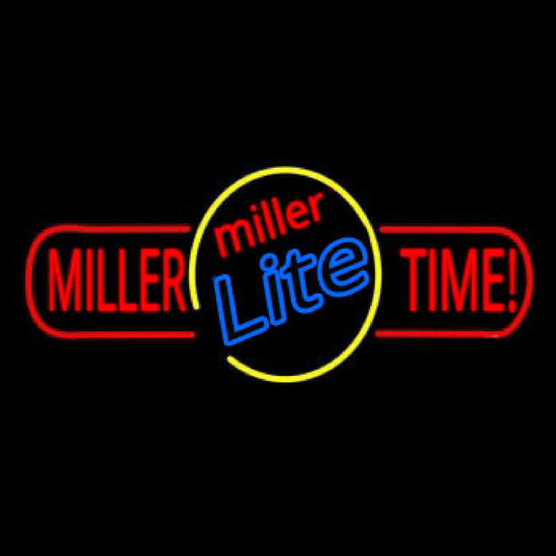 Miller Time Long Beer Neon Sign ️ NeonSignsUS.com®